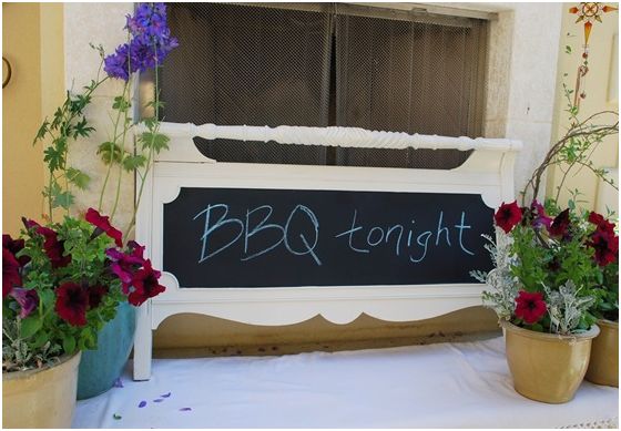 DIY: Footboard turned Message Center | Centsational Style
