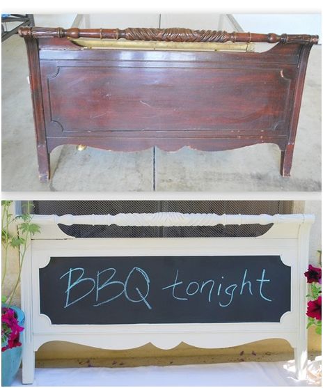 DIY: Footboard turned Message Center | Centsational Style