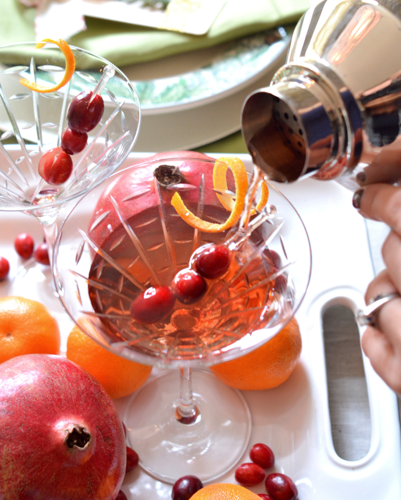 Cranberry Pomegranate Martinis | Centsational Style