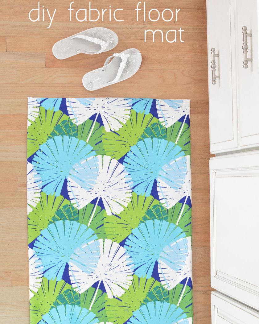 DIY Fabric Floor Mat | Centsational Style