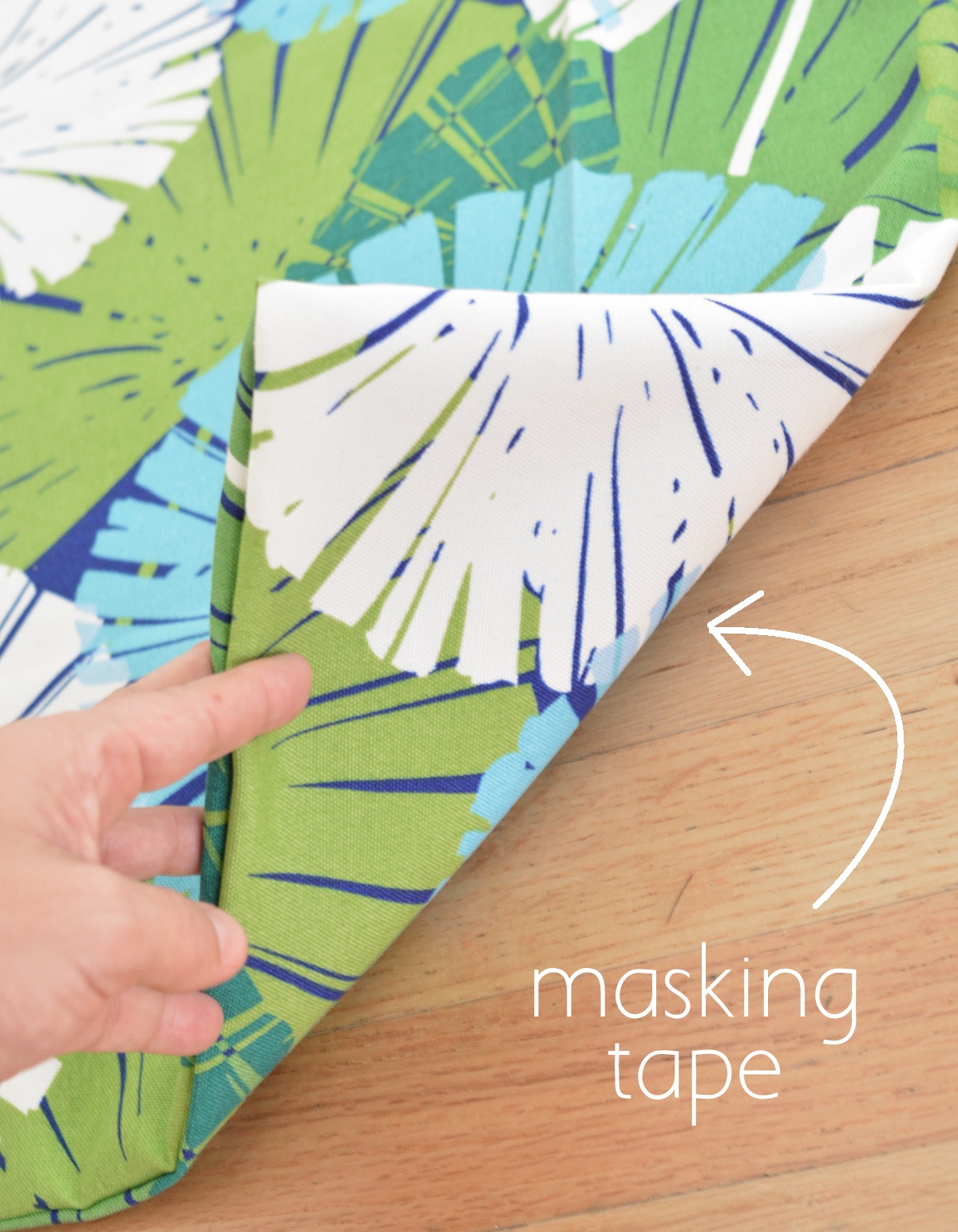 DIY Fabric Floor Mat | Centsational Style