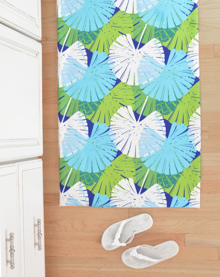 DIY Fabric Floor Mat | Centsational Style