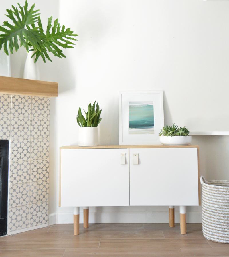 DIY Wood + White Console | Centsational Style