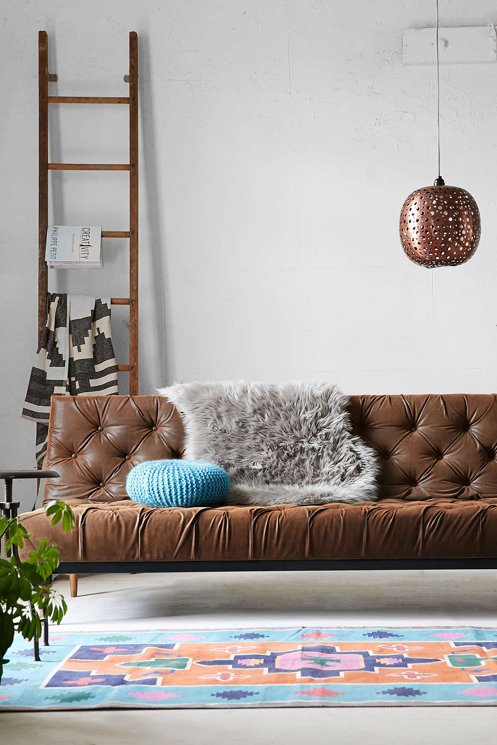 Modern Looks for Leather Sofas | Centsational Style