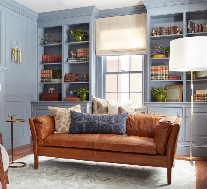 Modern Looks for Leather Sofas | Centsational Style