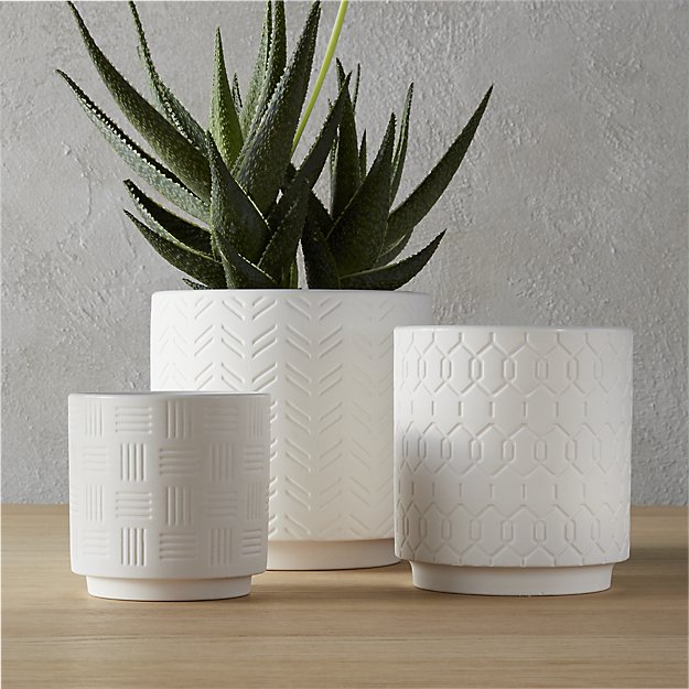 Modern White Planters | Centsational Style