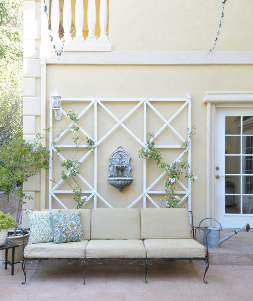 DIY Criss Cross Wall Trellis | Centsational Style