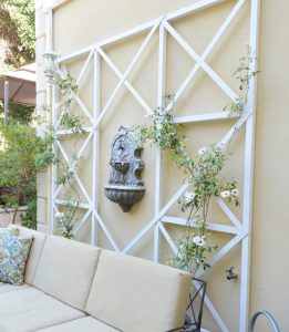 DIY Criss Cross Wall Trellis | Centsational Style