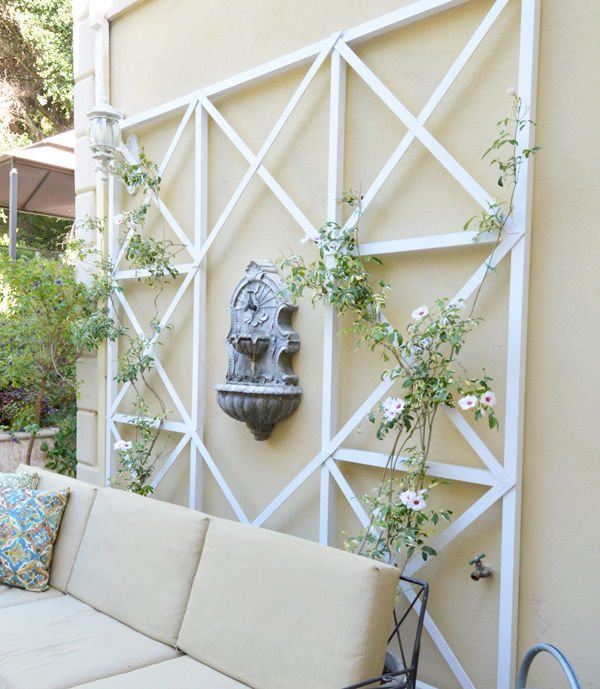 DIY Criss Cross Wall Trellis | Centsational Style