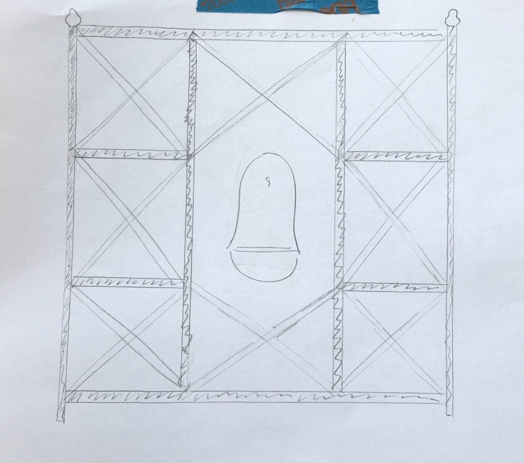 DIY Criss Cross Wall Trellis | Centsational Style