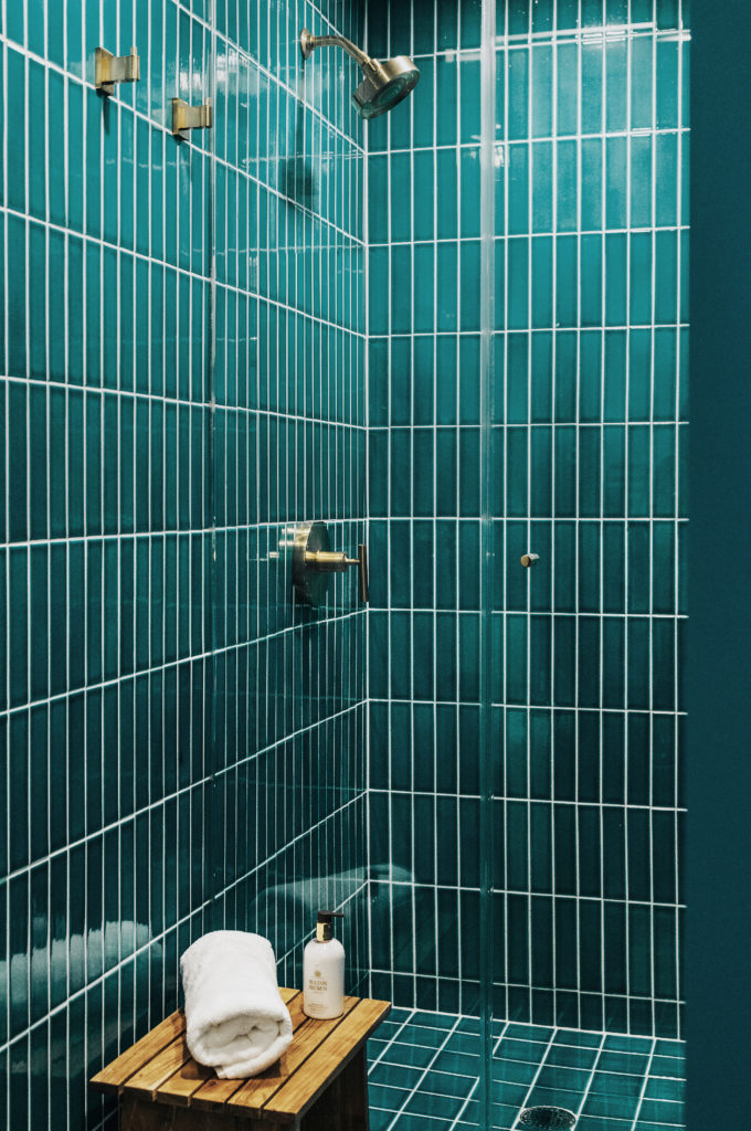 Bold Colorful Bathroom Tile | Centsational Style