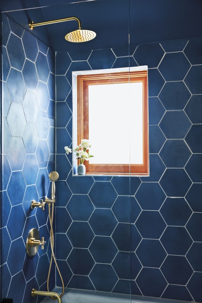 Bold Colorful Bathroom Tile | Centsational Style