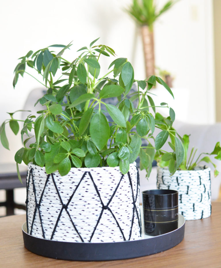 DIY: Stitched Cotton Cord Containers | Centsational Style