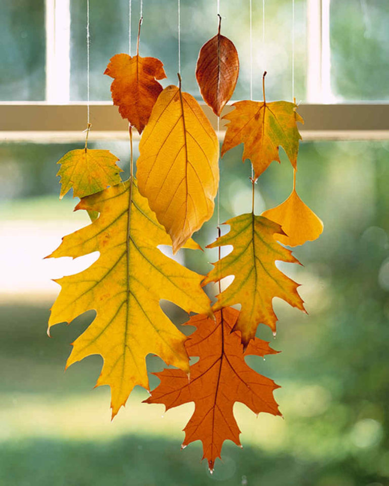 Simple Fall DIY Projects Using Real Leaves | Centsational Style