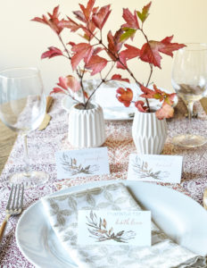 Printable Leaf Thanksgiving Place Cards | Centsational Style