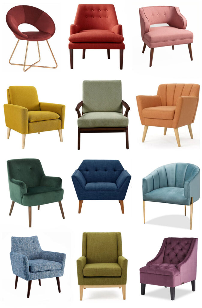 Corner Solution: Colorful Arm Chairs | Centsational Style