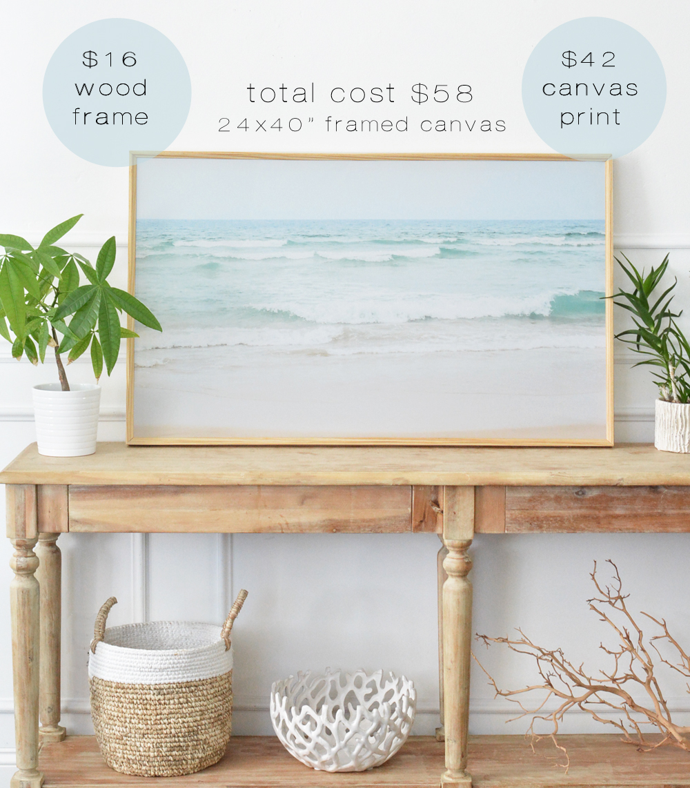 DIY Double Edge Floating Frame + Great Source for Canvas Prints ...