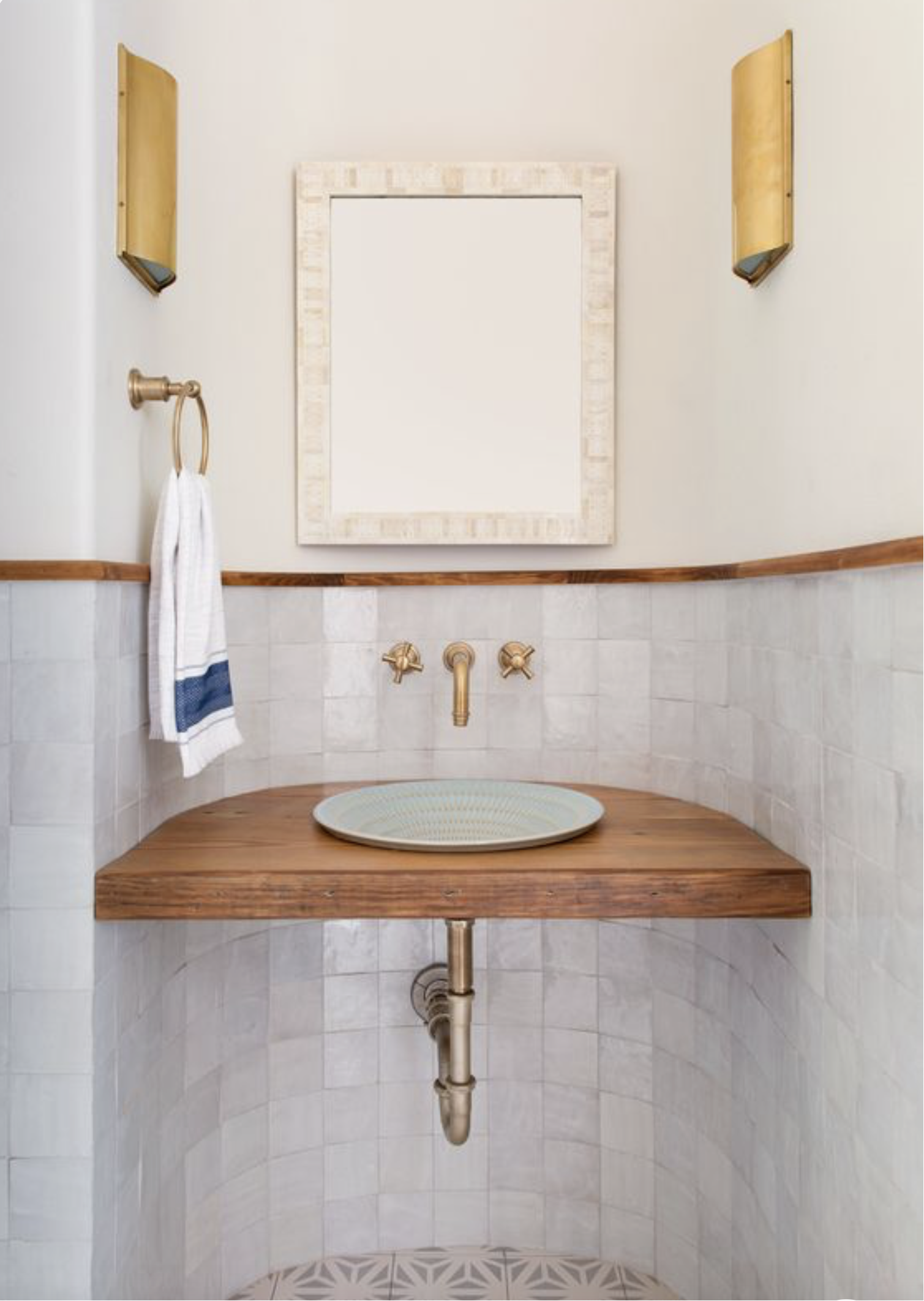 Wainscoting Over Bathroom Tile