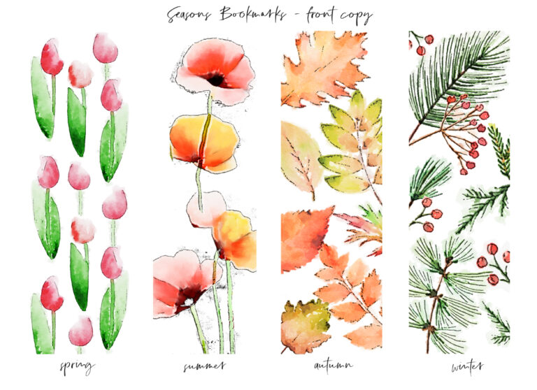 Free Printable: Four Seasons Bookmarks | Centsational Style