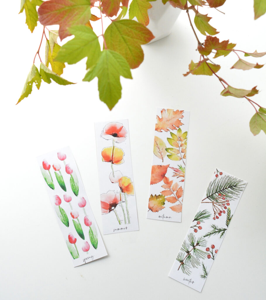 Free Printable: Four Seasons Bookmarks | Centsational Style