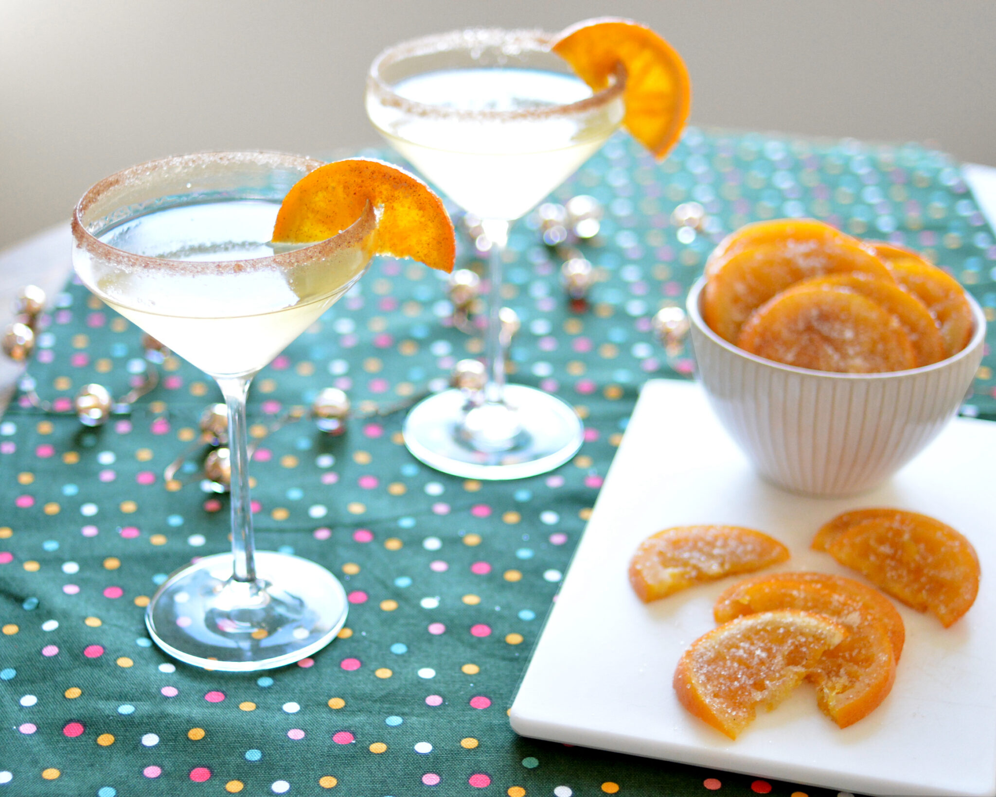Spiced Candied Oranges + Cocktails | Centsational Style