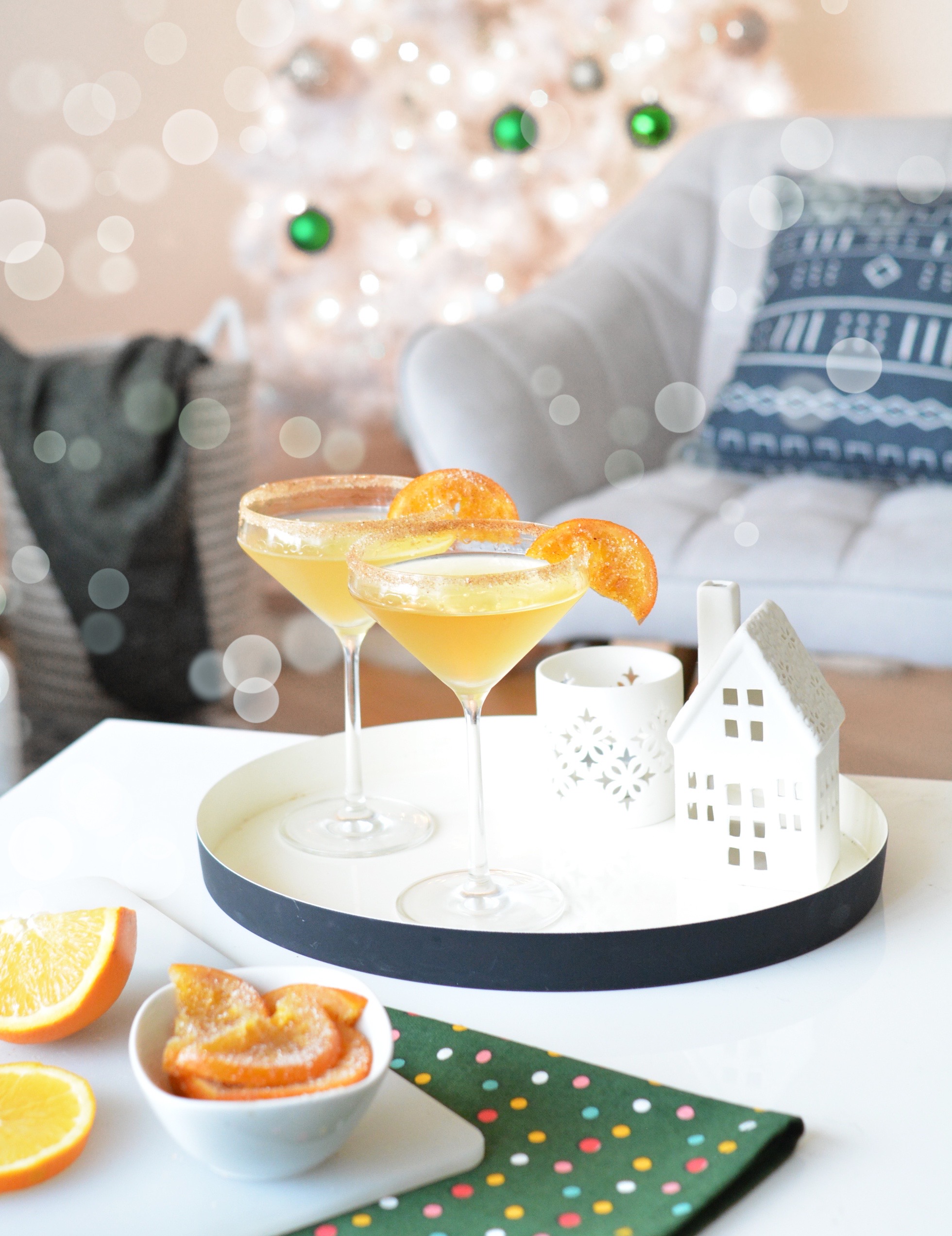 Spiced Candied Oranges + Cocktails | Centsational Style
