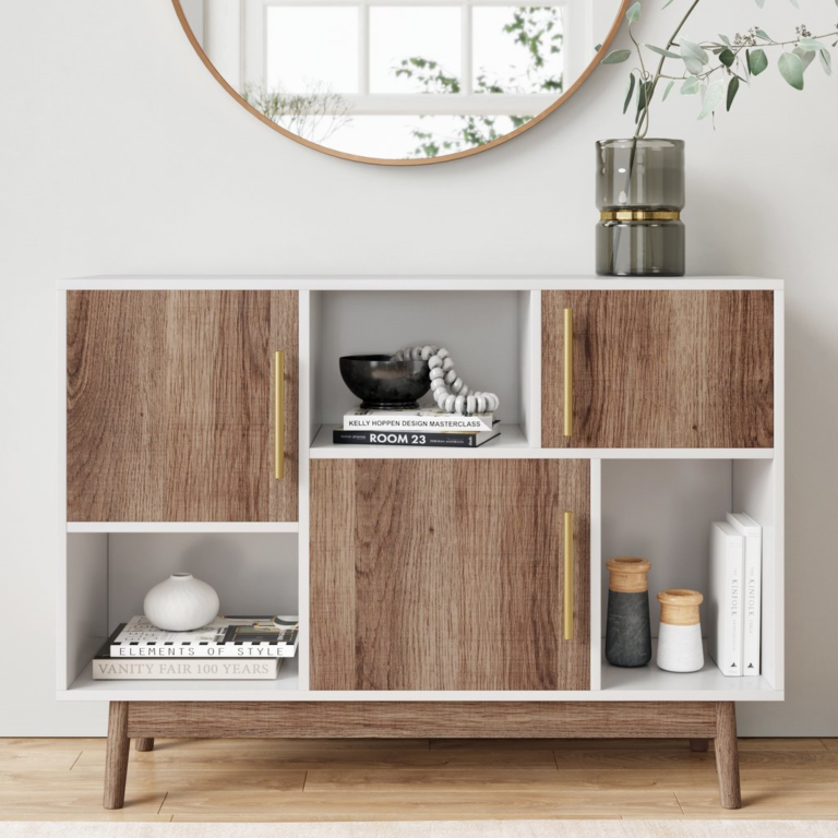 Stacked + Geometric Shelf Designs | Centsational Style