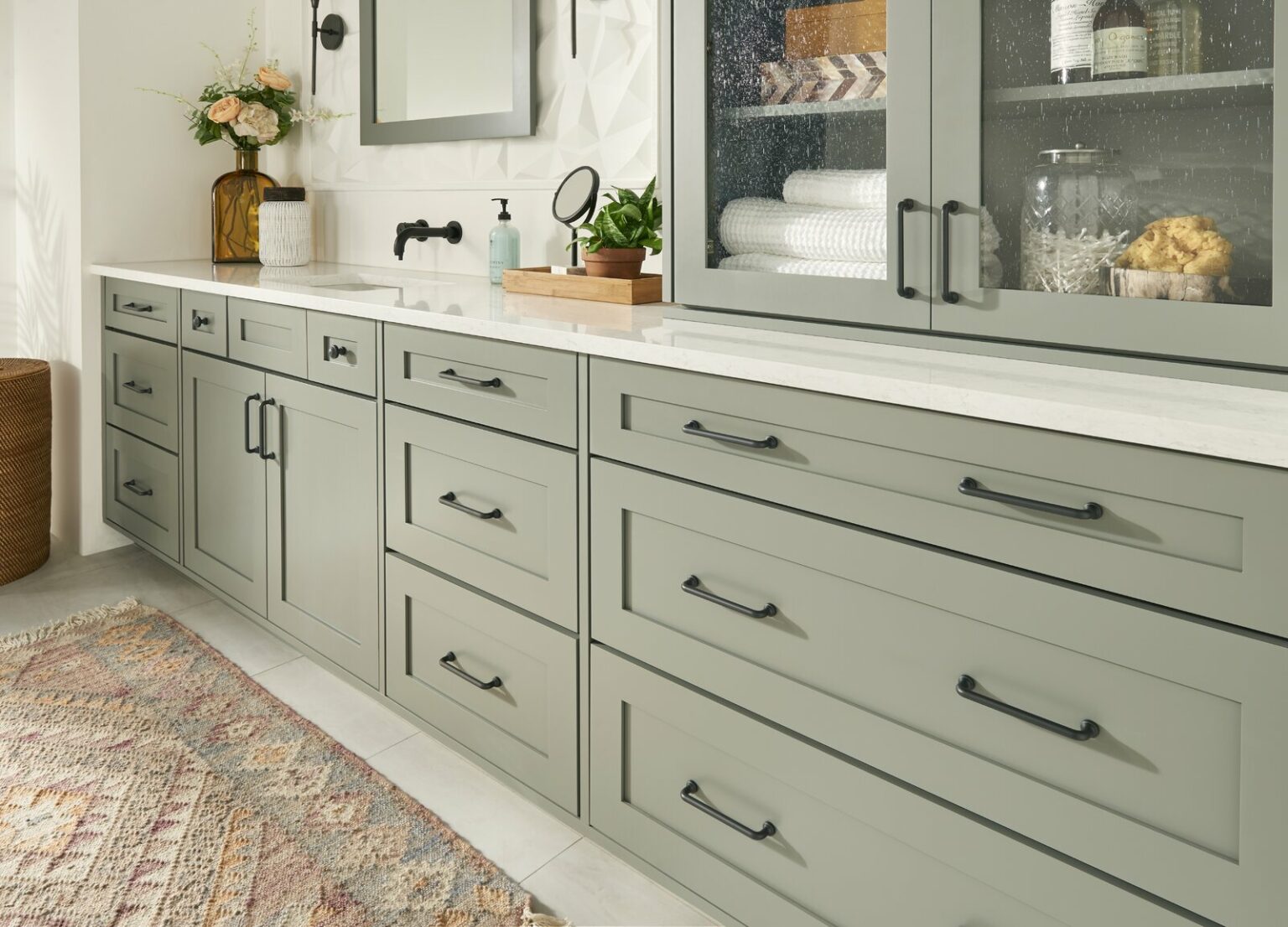 Green Kitchen Cabinets | Centsational Style