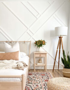 Geometric Wood Feature Walls | Centsational Style