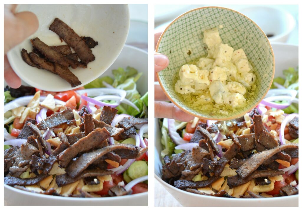 Easy Greek Gyro Salad | Centsational Style