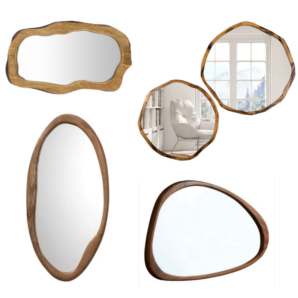Sculptural Mirrors in Organic Shapes | Centsational Style