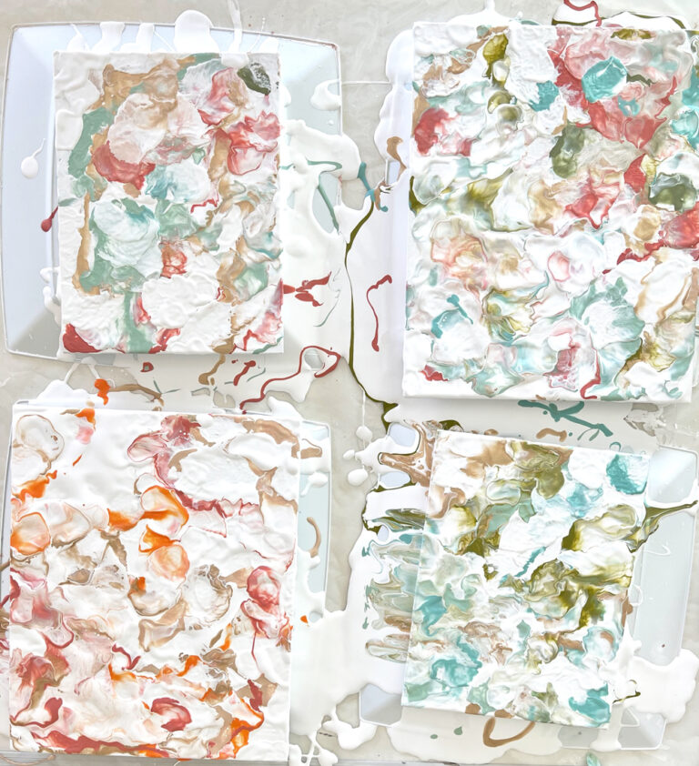 DIY: Abstract Swirl Paintings | Centsational Style