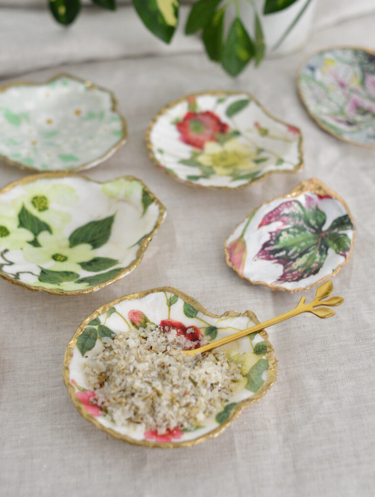 DIY Decorative Shell Trinket Trays | Centsational Style