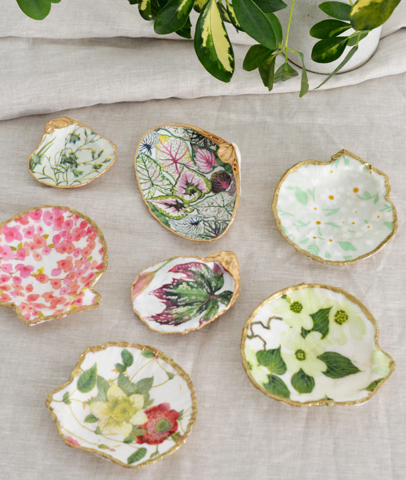 DIY Decorative Shell Trinket Trays | Centsational Style