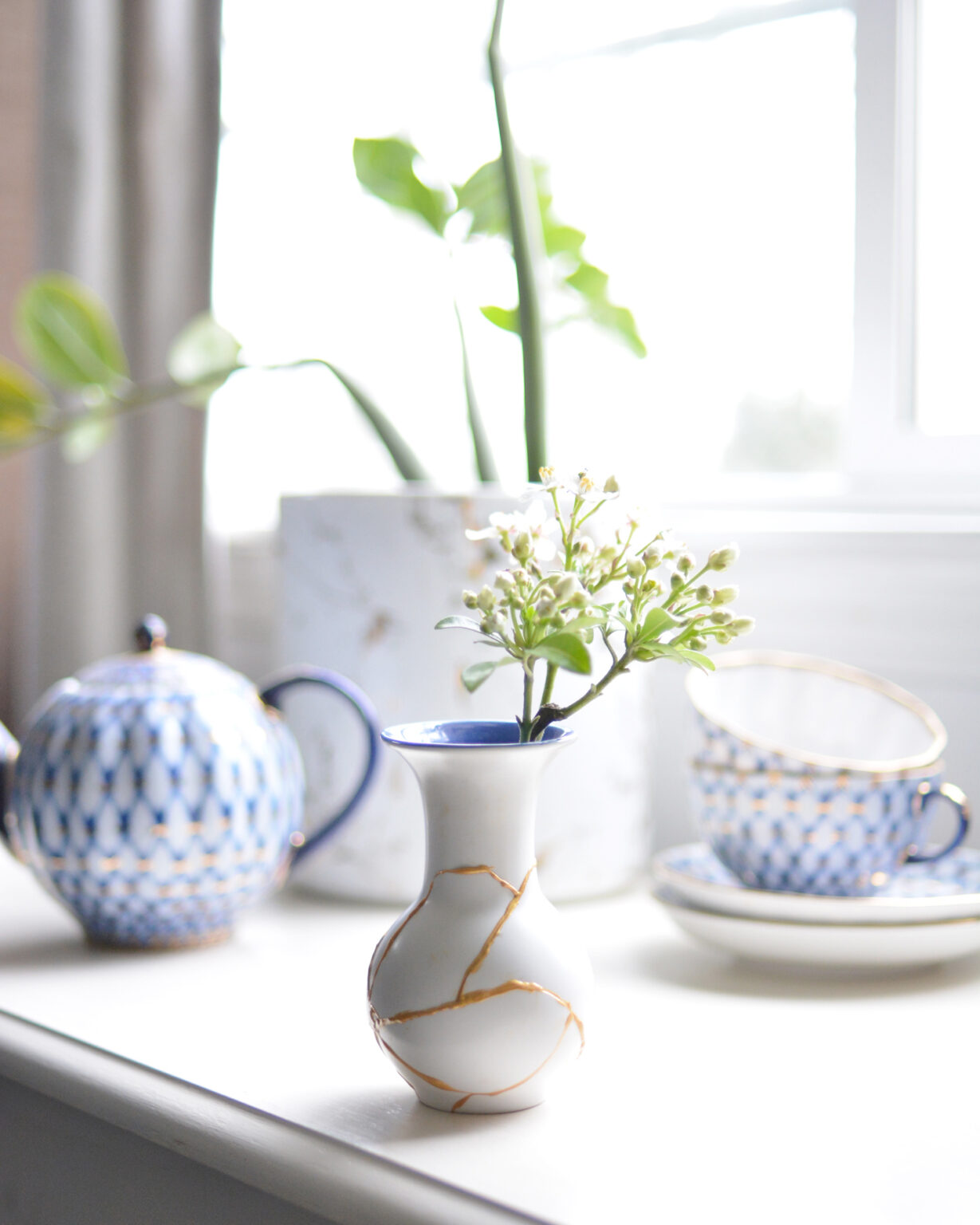 DIY Kintsugi Vase | Centsational Style