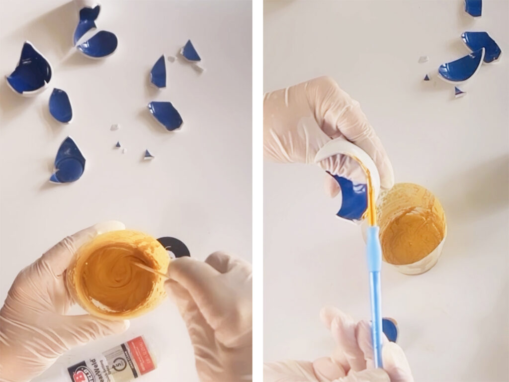 DIY Kintsugi Vase | Centsational Style