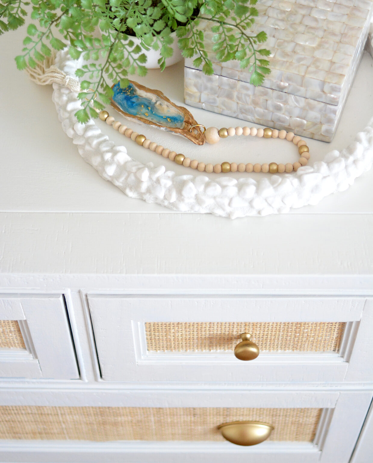 DIY Rattan Dresser Makeover | Centsational Style
