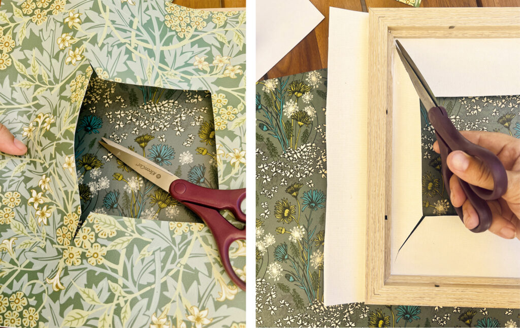 DIY Botanical Wallpaper Picture Frames | Centsational Style