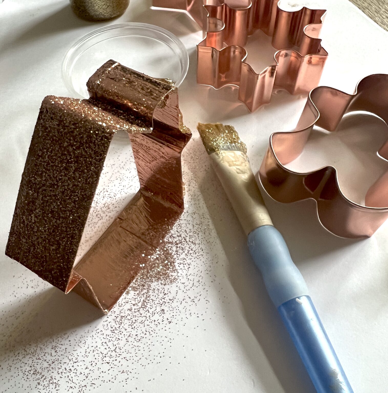 DIY Glitter Cookie Cutter Ornaments | Centsational Style